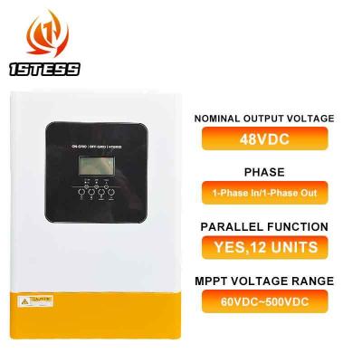 中国 6.2kW 高電圧 PV 入力インバーター 48VDC 純粋正弦波 MPPT オンオフグリッドハイブリッド運転 販売のため