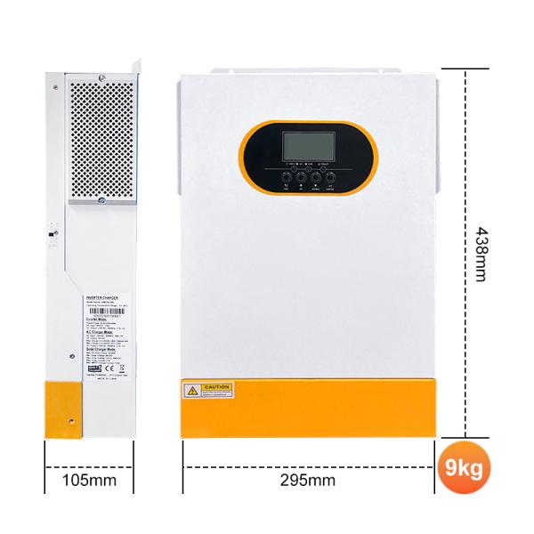 Quality 48V 5.5KW Hybrid Solar Inverter with MPPT Pure Sine Wave for sale