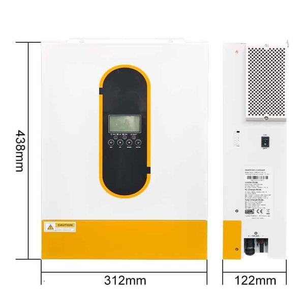 Quality 48V 6.2kW Hybrid Solar Inverter MPPT Pure Sine Wave Off Grid for sale