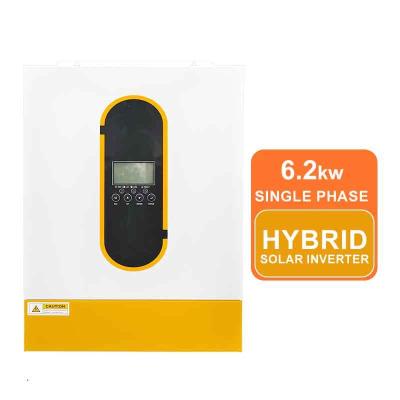 China 48V 6.2kW Hybrid Solar Inverter MPPT On Off Grid for sale