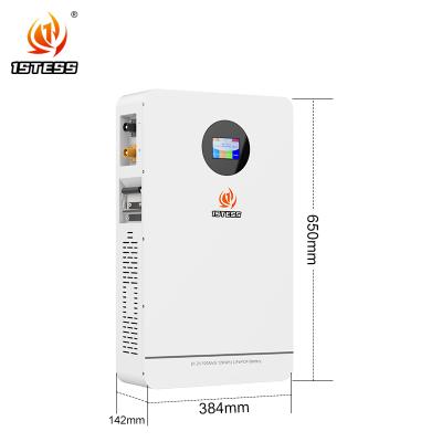 China All in One 51.2V 100Ah 5.12kWh Home Energy Storage with Wall Mount Design Lithium Battery Home Power Backup for sale