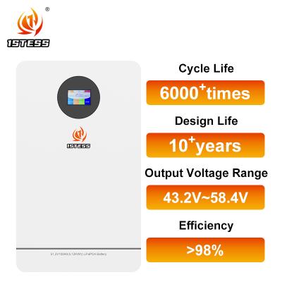 China All in One 51.2V 100Ah 5.12kWh Home Energy Storage with Wall Mount Design Lithium Battery Home Power Backup for sale