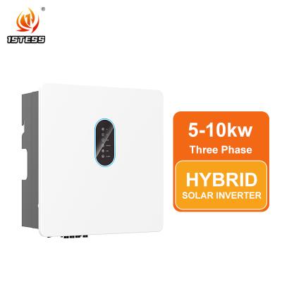 China High Efficiency 97.8% Hybrid Solar Inverter Three Phase Pure Sine Wave On Off Grid MPPT IP65 250V-600V Battery 5kw 6kw 8kw 10kw with Natural Cooling for sale