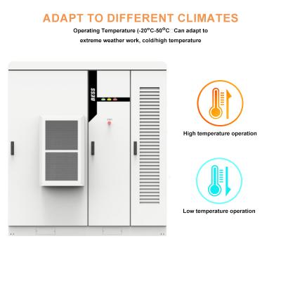 China All-In-One Outdoor Energy Storage Cabinet Support PV Input And Unbalanced Load Operation for sale