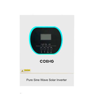 China Off Grid Hybrid Solar Inverter Single Phase 48V 5.5kw 6.2kw Pure Sine Wave with Overload Protection and Built-in MPPT for sale