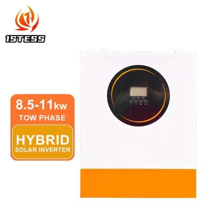 China 11KW 48V Single Phase Pure Sine Wave Power Converter 2 MPPT 160A Max Charge AC Priority for sale