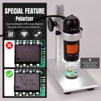 China 5MP CMOS Sensor USB Digital Microscope with Polarizer Light for sale