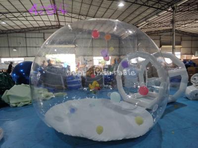 China Outddor Clear 15x10ft Inflatable Bubble Dome Tent PVC Transparent Inflatable Bubble House for sale