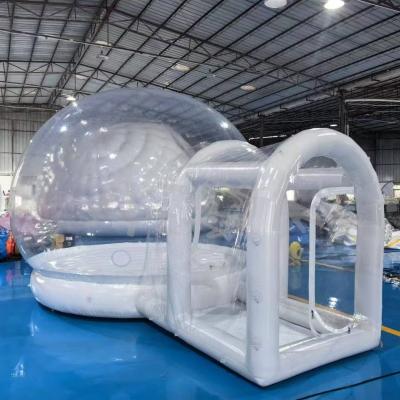 China Commercia Inflatable Bubble Transpatrent Color Tent Inflatable Bubble House With Bottom for sale