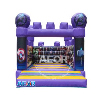 China Outdoor Children Inflatable Trampoline Bouncy Castle Inflatable Bouncer Castle With Slide For Kids for sale