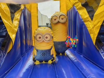 China 5x5m Inflatable Castle Bouncy Slide Jump Bounce House For Kids And Adults for sale