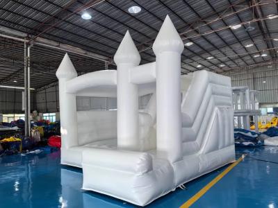 China OEM gonfiabile PVC Kids Bouncy Castle 13FT White Bounce House per matrimoni e compleanni con prezzo di fabbrica for sale