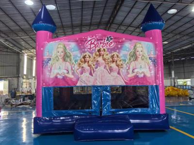 China 4x4m Barbie Bouncy House Inflatable Bouncing Castle For Kids Jumping Castle for sale
