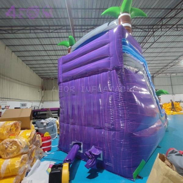 Waterslide Commercial PVC Palm Tree Inflatable Water Slide For Kid Inflatable Slide With Pool