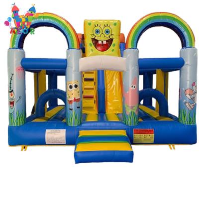 China Inflatable Bounce Jumping Bouncer With Slide Inflatable Castle For Indoor Outdoor for sale