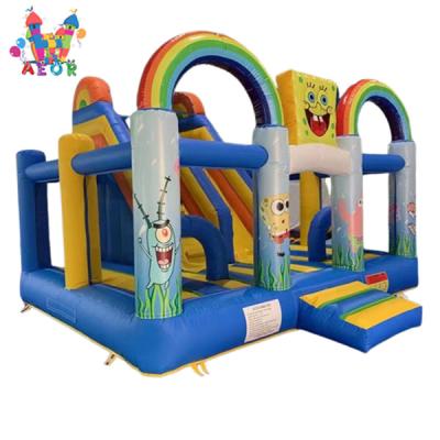 China Inflatable Bounce Jumping Bouncer With Slide Inflatable Castle For Indoor Outdoor for sale