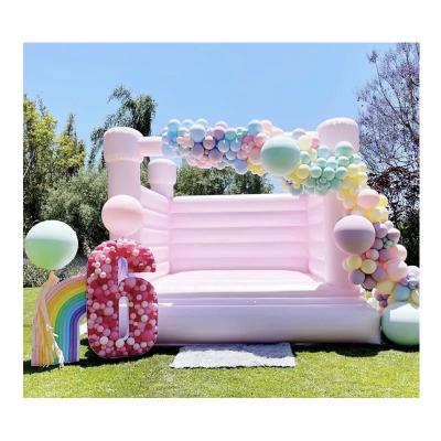 China 13x13 Hot sale commercial PVC blow up white inflatable bounce house jumping castle for kids wedding bouncer for sale