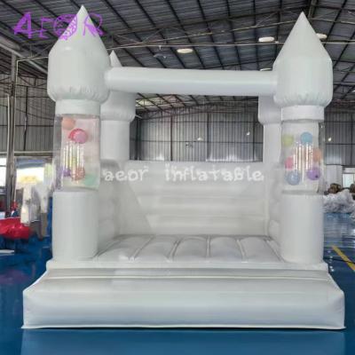 Cina 10ft Kids Party Bouncer Inflatable White Wedding Bouncy Castle Inflatable Mini Bounce House in vendita
