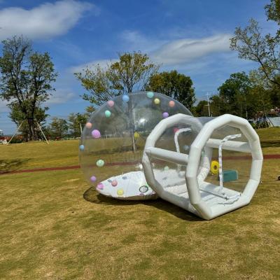 China Opblaasbare heldere koepel Nieuw ontwerp bubbel hotel camping opblaasbare bubbel tent opblaasbaar bubbel huis Te koop