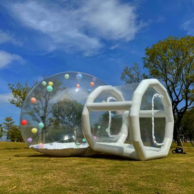 China Opblaasbare heldere koepel Nieuw ontwerp bubbel hotel camping opblaasbare bubbel tent opblaasbaar bubbel huis Te koop