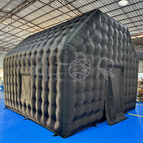 Outdoor Portable Blow Up LED Light Disco NightClub Cube Tent Inflatable Party Tent