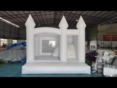 White inflatable bounce house combom inflatable castle kids bouncy house