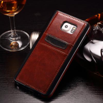 China TPU Soft Samsung Note 5 Back Cover , Wallet Function Card Slot Phone Case for sale