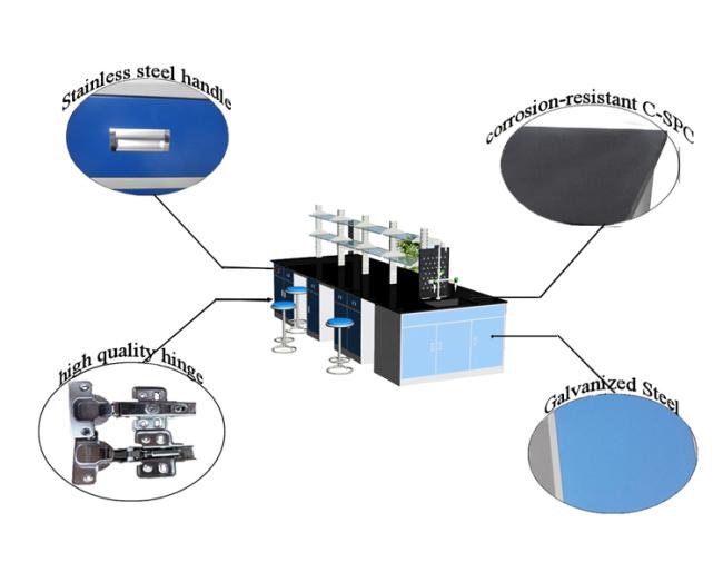 Steel lab furniture dental lab work bench wall bench/dental lab furniture