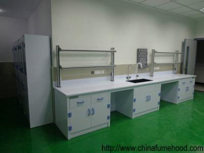 China Pp-Lijsten en Furnitures 810mm van het Structuurlaboratorium Anti Corrosieve de Reagensplank van Worktops Te koop