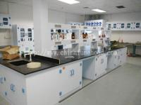 China Floor Mounted PP Lab Island Table for sale