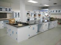 China Floor Mounted PP Lab Island Table for sale