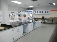 China Floor Mounted PP Lab Island Table for sale