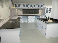 China Floor Mounted PP Lab Island Table for sale