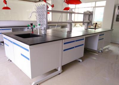 China Epoxy Resin Top Chemistry Lab Bench Furniture Anti High Temperature for sale
