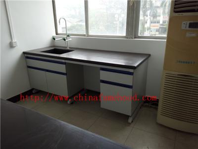 China Scratch / Corrrosion / Acid / Alkali -Resistant Chemistry Lab Furniture With Sink And Faucet , Science Lab Workstations for sale
