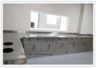 Stainless Steel Laboratory Wall Bench For Cleanroom Resist Strong Acid And Alkali
