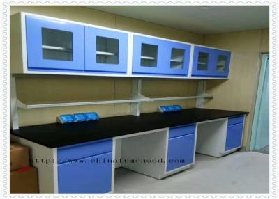 China Piso - parásitos atmosféricos antis montados de los gabinetes y de las encimeras del laboratorio de química de la estructura en venta