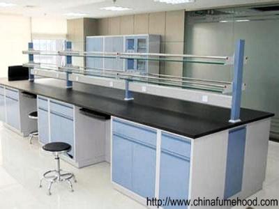 China Multi Color Laboratory Benches And Cabinets With Reagnent Shelf / PP Water Faucet for sale