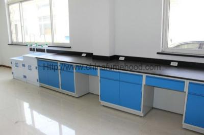 중국 주문 제작된 컬러 스틸 실험실 가구, 에폭시 수지는 실험실 테이블 작업대를 달성합니다 판매용