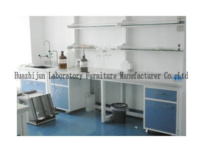 China Tabla ajustable del laboratorio de los muebles del laboratorio de la escuela del pH alta con el estante el reactivo y la fuente de alimentación en venta