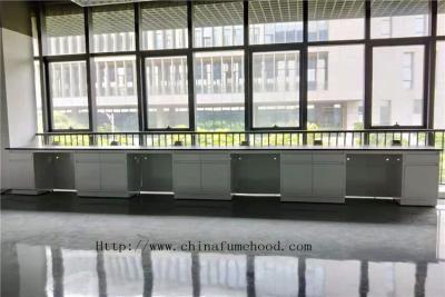 China Durable Modular Chemistry Lab Bench Chemical Resistant Full Steel for sale