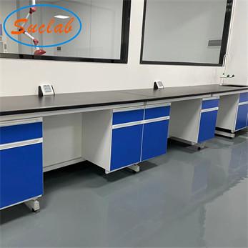 China Corrosion Resistant Lab Bench Table Steel Wood Material Waterproof for sale