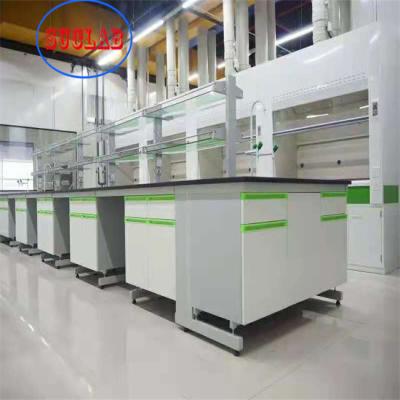 China Multiusos práctico de química del banco de trabajo de madera de acero del laboratorio para el hospital en venta