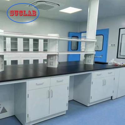China Anti-Corrosion Full Steel Epoxy Resin countertop Chemical resistance Laboratory Workbench Price List for sale