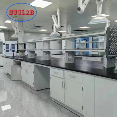 China Anti-Corrosion Full Steel Epoxy Resin countertop Chemical resistance Laboratory Workbench Price List for sale