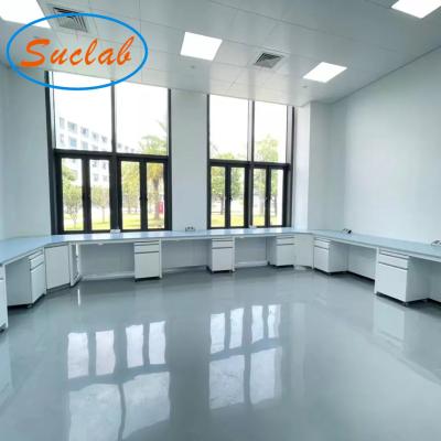 China Función multi resistente del álcali de Grey Modular Chemistry Lab Workbench en venta