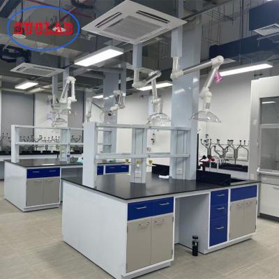 China Rustproof Modular Island Benches In Laboratory Multipurpose Steel Material for sale