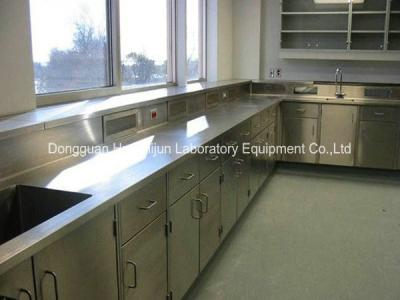 China Customized Stainless Steel Lab Furniture , 1.2mm Bench Top Science Lab Workstations for sale