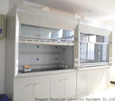China Low Noise Floor Mounted Fume Hood 1.2/1.5/1.8m Acid Resistant Countertops for sale