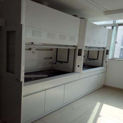 China Steel Lab Fume Hood with Expoxy Resin Worktop Resistance to Corrosion , Acid and Alkali for sale